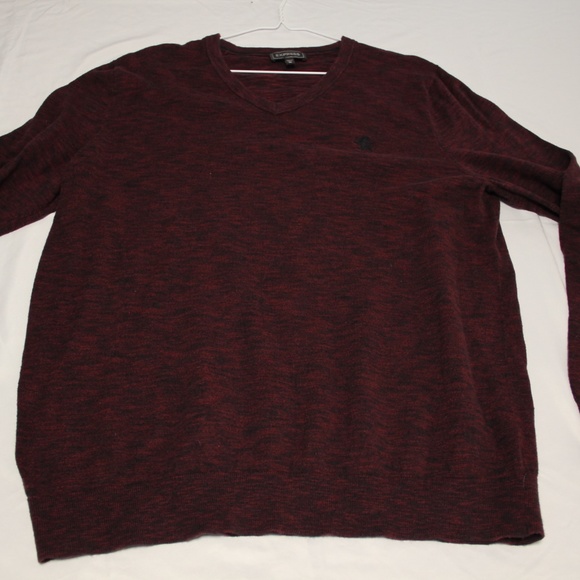 Express | Sweaters | Express Mens Vneck Logo Sweater | Poshmark